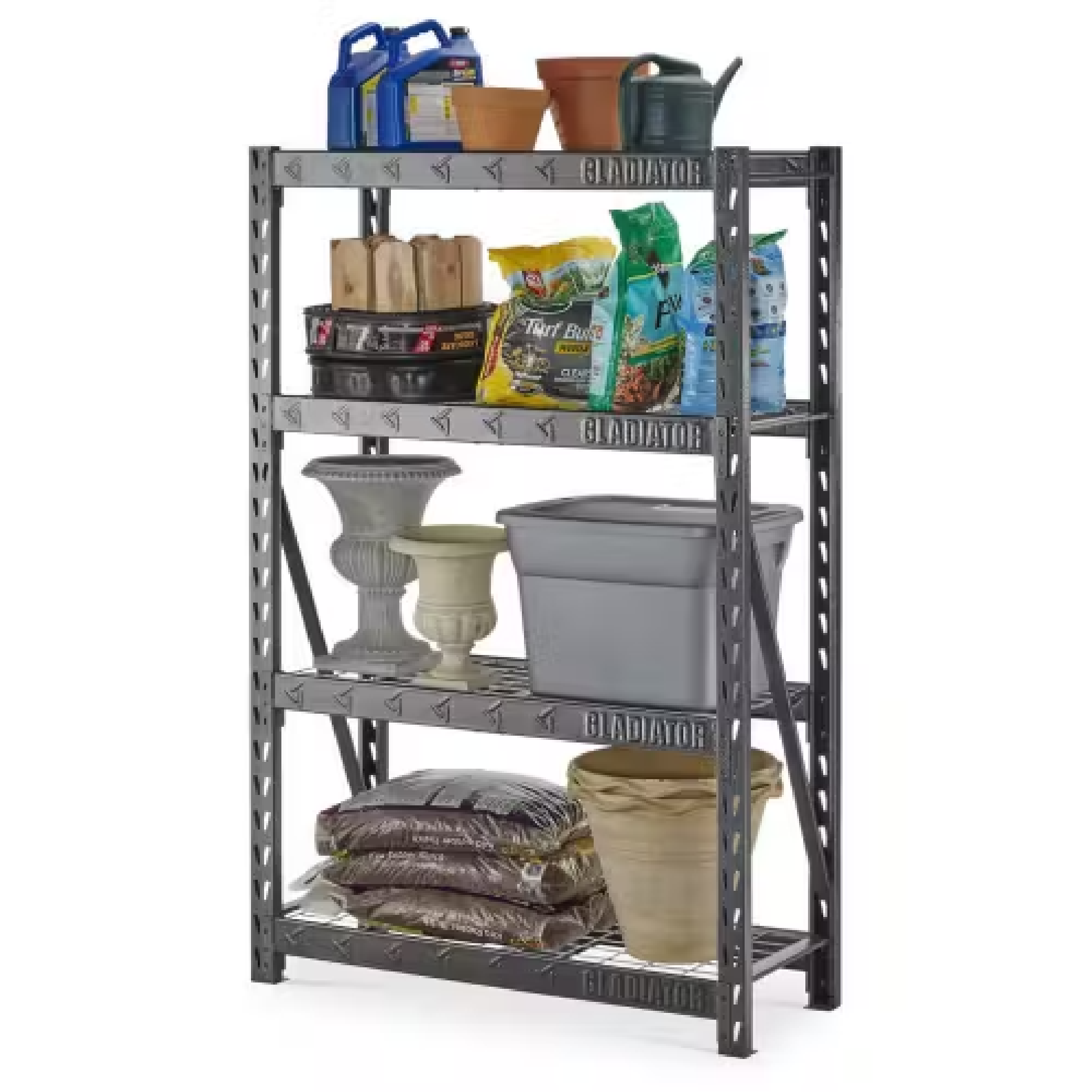 GARS484TEG - Gladiator Garage Shelving 48" Wide Heavy Duty Rack with ...